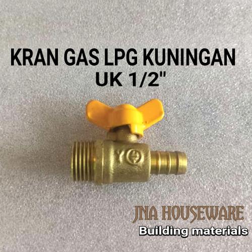 Jual KRAN GAS LPG KUNINGAN 1/2" SINGLE - Kab. Tangerang - JNA HOUSEWARE ...