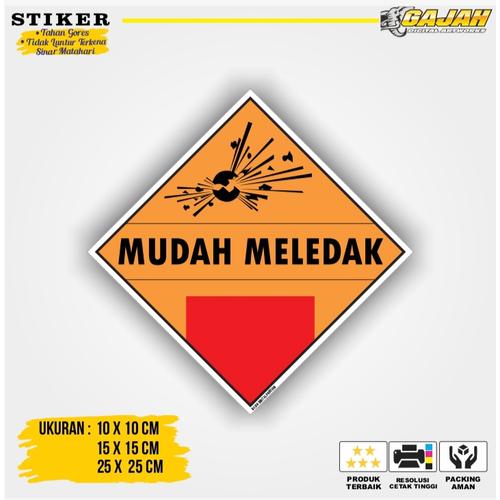 Jual Stiker Safety K3 Simbol Label Limbah B3 no.14 2013 Mudah Meledak ...