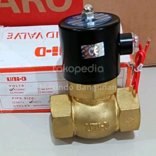 Jual Selenoid Valve 1" Inch 2way AC 220V/DC 24V UNI-D US 25 Normal Close - Jakarta Barat ...