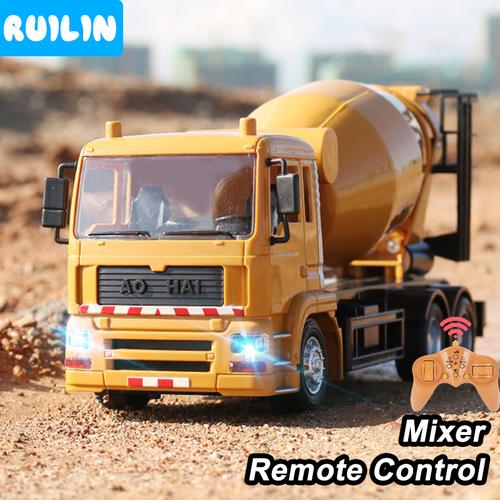 Jual RuiLin Remote Control Mixer RC Truk Semen Model Konstruksi Mainan ...