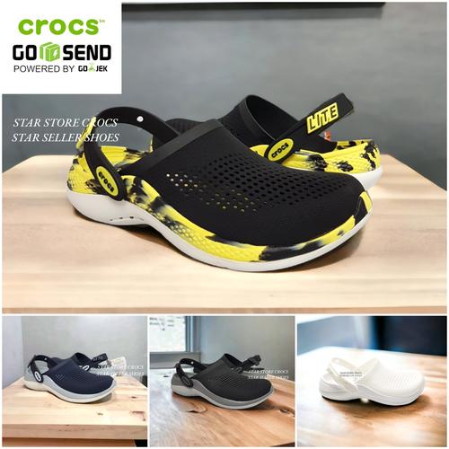 Jual Sandal Crocs Lite Original Crocs Pria - Hitam Kuning, 42 - Jakarta ...