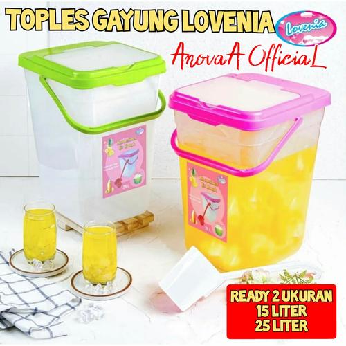 Jual TOPLES ES PLUS GAYUNG LOVENIA . 25 15 LITER . TEMPAT ES BUAH ...