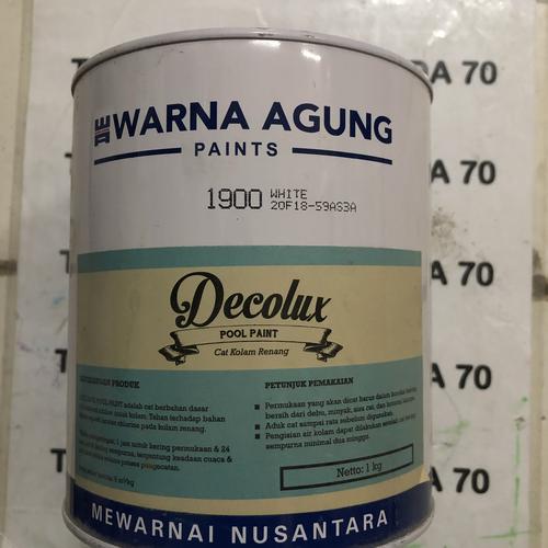 Jual Cat kolam putih/ pool paint/ cat tahan kimia/ warna agung/ decolux ...