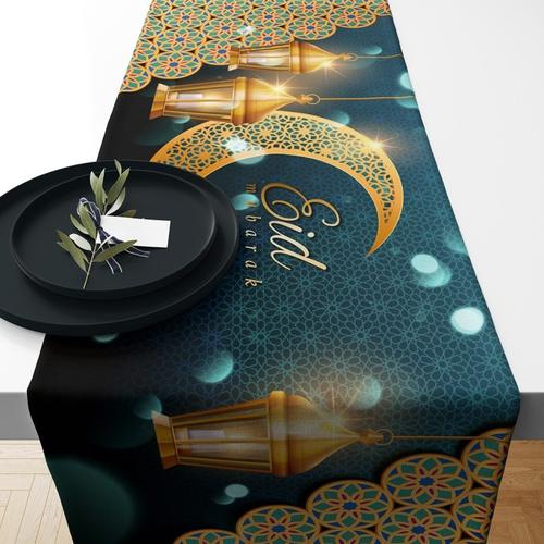 Jual Taplak Meja Tamu Table Runner Nuansa Lebaran Idul Fitri Eid ...