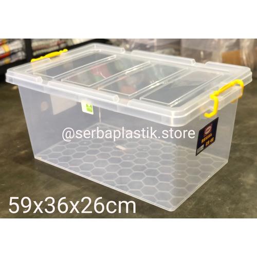 Jual Container bening regal / kontainer shinpo cb46 / kotak serbaguna ...