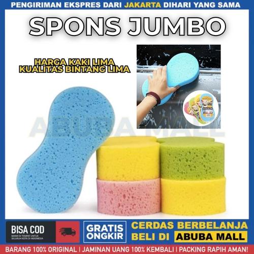 Jual Spons Cuci Mobil Busa Sponge Jumbo Pembersih Motor Piring Besar ...