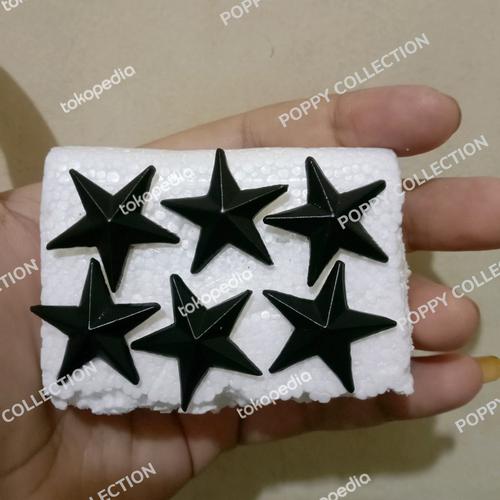 Jual PANGKAT BINTANG LOGAM HITAM BUAT DI TOPI - PIN BINTANG LOGAM HITAM ...