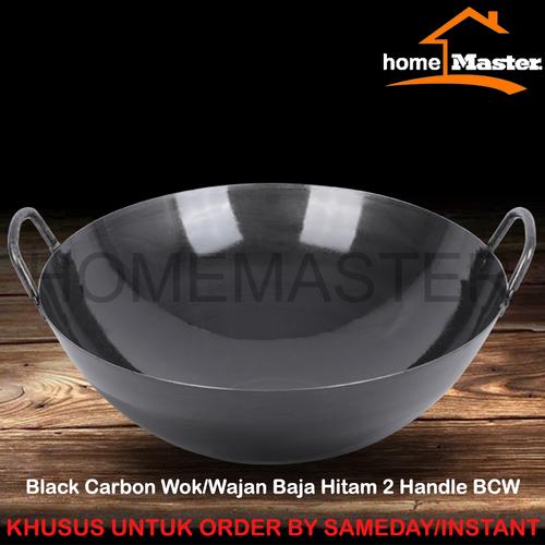 Jual GO Black Carbon Wok/Wajan Besi Baja Hitam Karbon Dual Handle BCW ...