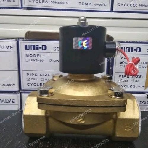 Jual Selenoid Valve 1/2" Inch 2way AC 220V/DC 24V UNI-D UW 15 Normaly ...