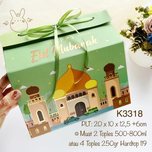 Jual Box Lebaran 20x10x12,5 Dus Kotak Packaging Hampers Lebaran Idul ...