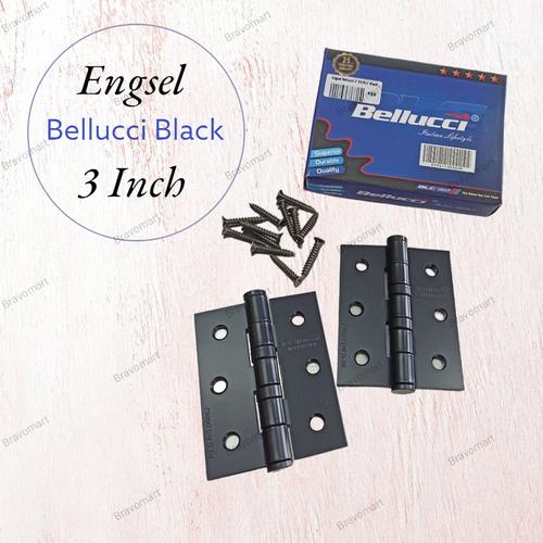 Jual Engsel Pintu Rumah 3 Inch BELLUCCI Black, Engsel Jendela 3 Inch ...