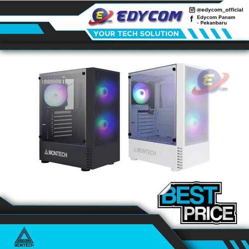 Jual MONTECH X2 MESH ATX TEMPERED GLASS GAMING CASE - WHITE - Kota ...