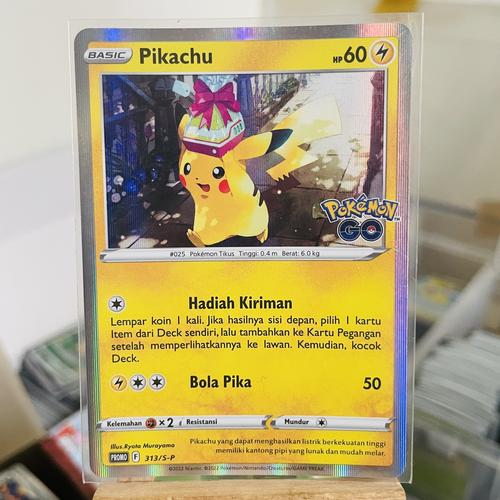 Jual Pikachu promo 313 foil holo reverse Kartu Pokemon go Indonesia TCG - baru - Kota Tangerang ...