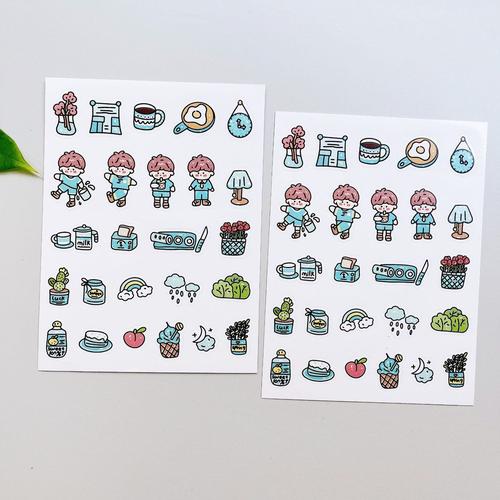 Jual STICKER DIARY LUCU TEMPELAN STIKER MOTIF BUAT CASE DIY/BOTOL/GELAS ...
