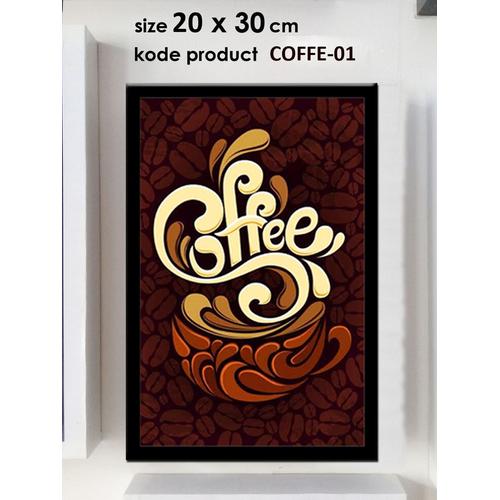 Jual POSTER DINDING KAYU MDF (MOTIF COFFE 01) - Kab. Probolinggo - BNW ...