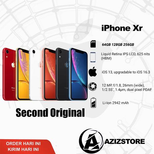 Jual iPhone XR 256GB/128GB/64GB fullset second mulus 100% original - Merah, 64 gb - Jakarta ...