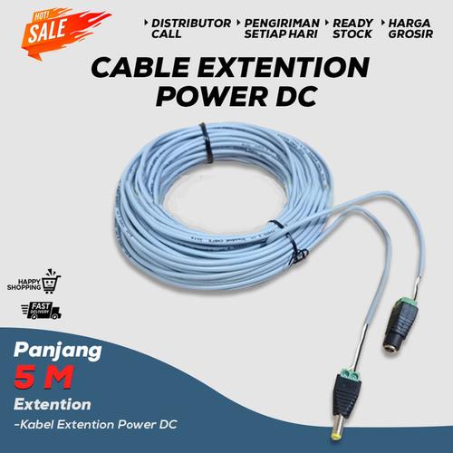 Jual SAMBUNGAN KABEL DC EXTENSION MALE TO FEMALE POWER CCTV Panjang 1 ...
