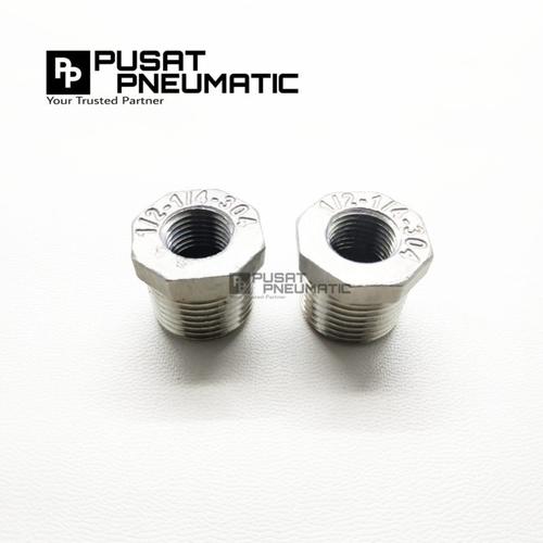 Jual Vlock Ring / Bushing Stainless steel 4" (Male) x 3" (Female ...