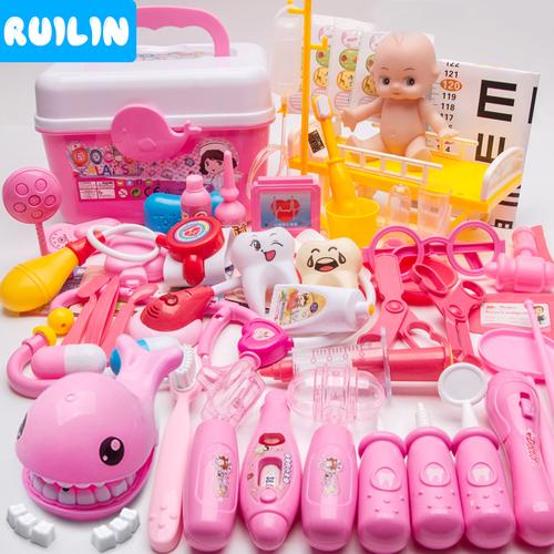 Promo RuiLin Mainan Dokter Simulasi Set Mainan Berpura Mainan Medis ...