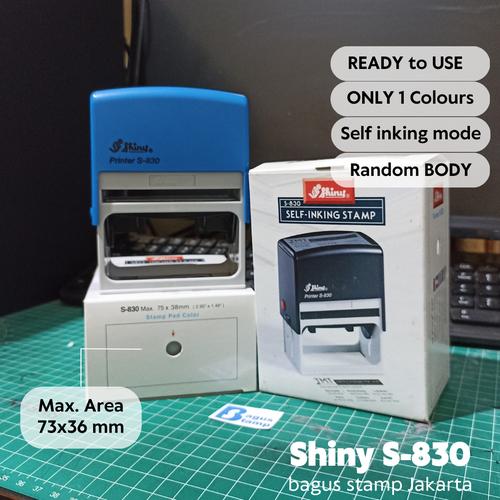 Jual Stempel Shiny S 830 / S-830 Otomatis Self Ink Custom Text 73 x 36 mm - S830 - Jakarta Pusat ...