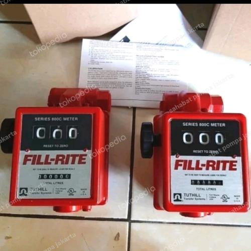 Jual Flowmeter fillrite 1inchi 3digit meteran solar series 800 i"3digit ...