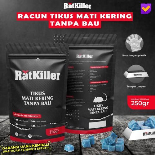 Jual RatKiller Obat Racun Tikus Ampuh Membasmi Hingga Mati Kering Tanpa ...