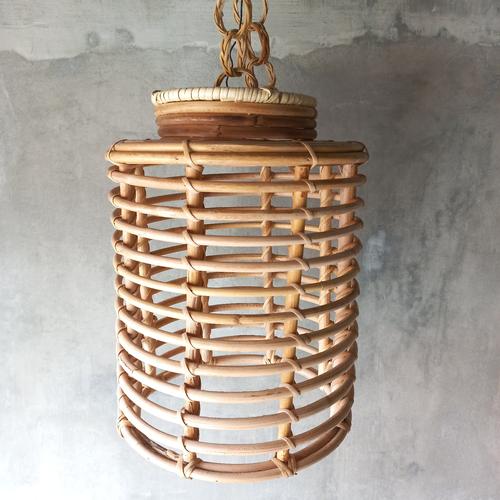 Jual Kap Lampu Gantung Rotan | Rattan Pendant Light | Lampu Rotan KL20 ...