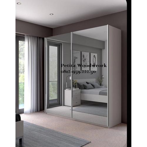 Jual Lemari Pakaian Panel Kaca Geser - Sliding Wardrobes Mirror Door ...