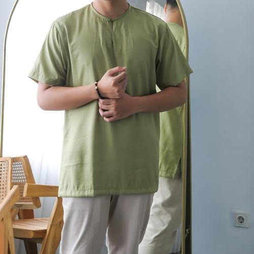 Jual Koko Stylish Basic One Button, Green - L, Harga - Jakarta Barat ...
