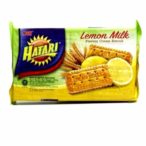 Jual Hatari Lemon Milk Flavour Cream Biscuit 190gr / ASWFoods Biskuit ...