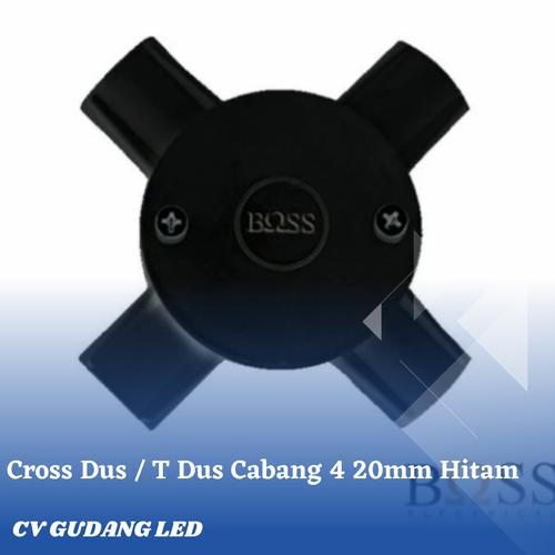 Jual Cross Dus / T Dus Cabang 4 20mm Hitam - BOSS - Kab. Sleman - CV ...