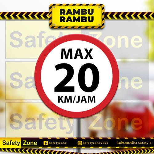 Jual RAMBU KECEPATAN MAKSIMAL 20 KM/JAM UK 60x60cm - PLAT - Jakarta ...