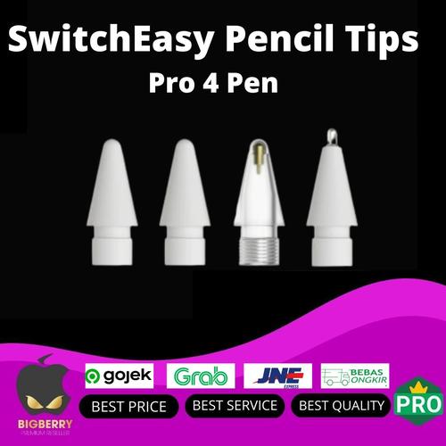 Jual SwitchEasy Pencil Tips for Apple Pencil 1 2 & EasyPencil Pro 4 Pen ...