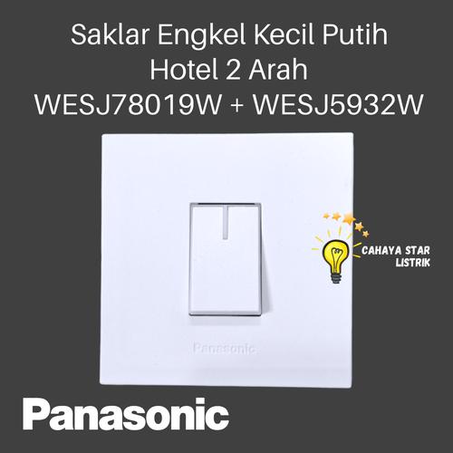 Jual PANASONIC SAKLAR TUNGGAL / SERI HOTEL 2 ARAH WESJ PUTIH MINIMALIS ...