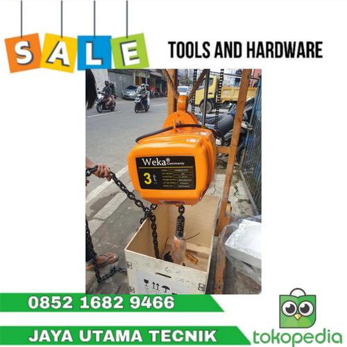 Jual Electric Chain Hoist 1 Ton x 6 Meter 220V Weka - Takel Listrik ...