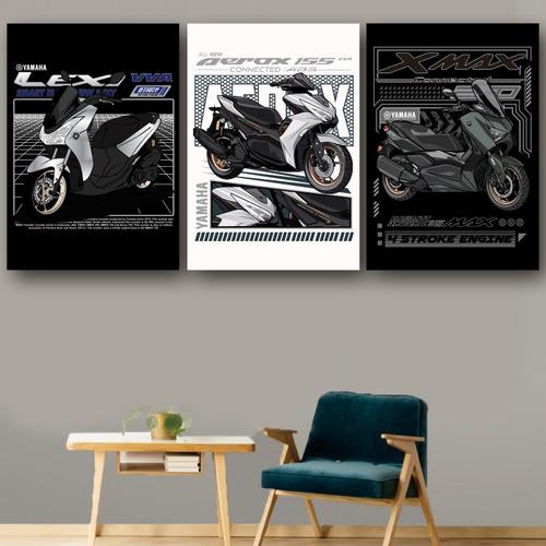 Jual KARIMAKE Poster Kayu MAXI FAMILY YAMAHA NMAX XMAX AEROX LEXI ...