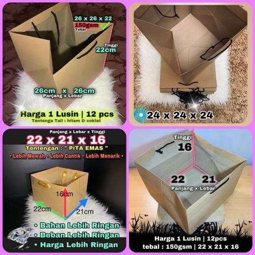 Jual paper bag kotak nasi box - paperbag tumpeng kue cake/ HARGA PER ...