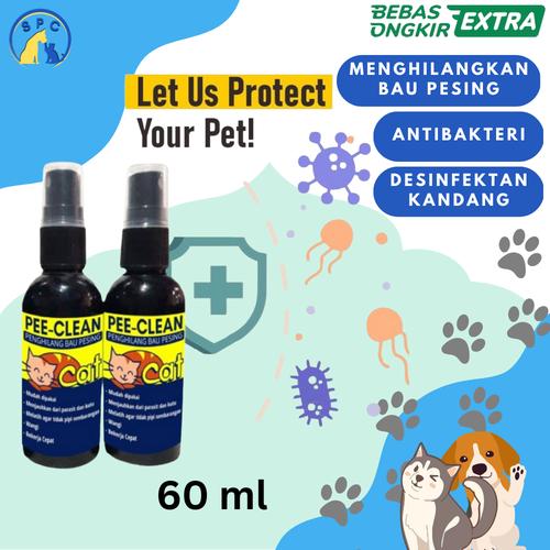 Jual Penghilang Bau Kotoron Kucing PEE CLEAN Pesing Urine BAB Hewan ...