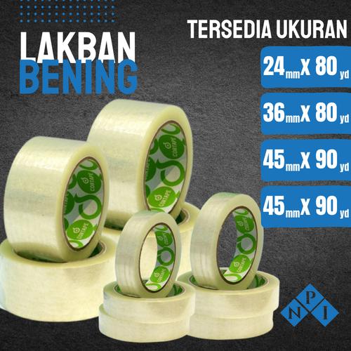 Jual CORTAPE Lakban Isolasi Solatip Opp Tape Bening 24 45 48 Mm 90 Yard - 24 x 80 Yard - Kota ...