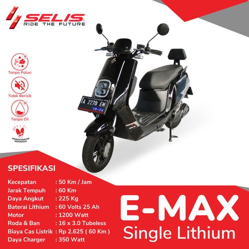 Jual Motor Listrik Selis E-Max Single Baterai Lithium Electric Bike ...
