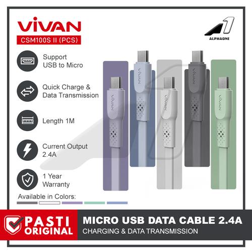 Promo VIVAN Kabel Data Micro USB CSM100S Kabel Charger Casan HP Android ...