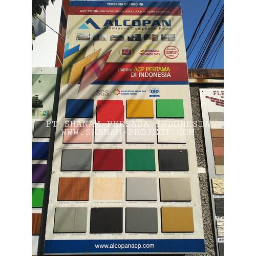 Jual ACP PE Interior Alcopan 4 mm warna Doff /Glossy/Metalic - Kab ...