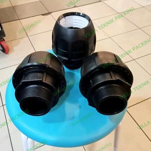 Jual Male Threaded Adaptor Hdpe 40mm x 1-1/2" Inch / MTA PIPA HDPE ...