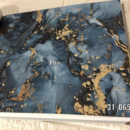 Jual Wallpaper Dinding Motif Granit Marmer Abstrak List Gold Abu Oscar ...