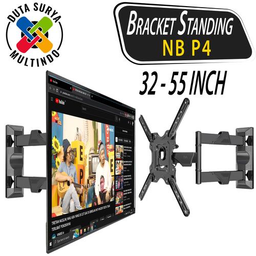 Jual bracket braket breket tv swivel NB P4 untuk 32 40 42 43 49 50 55 ...
