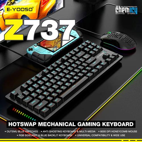 Jual E-YOOSO Z737 / Z-737 Gaming Keyboard and Mouse with RGB Side Light ...