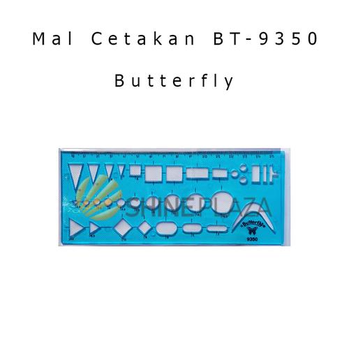 Jual Mal Cetakan Bentuk Butterfly BT-9350 - Penggaris Teknik Template ...