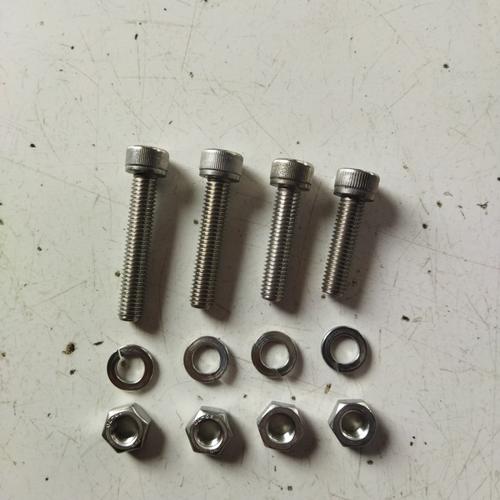 Jual Baut L + mur+ ring plat stainless 304 m6x20 (full drat) anti karat ...