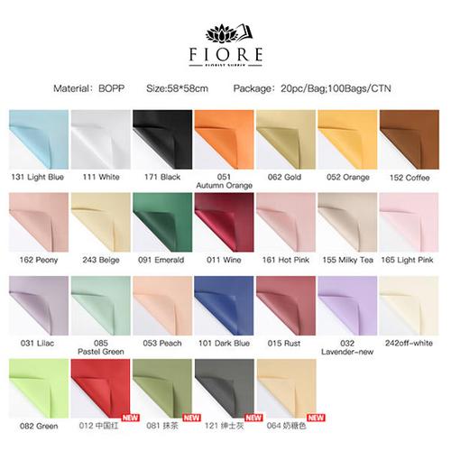 Jual [20 LEMBAR] Flower Wrapping Paper Cellophane Matte/ Kertas Buket ...