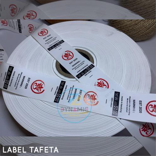 Jual tafeta nilon / bahan nilon / washing label tafeta / label tafeta ...